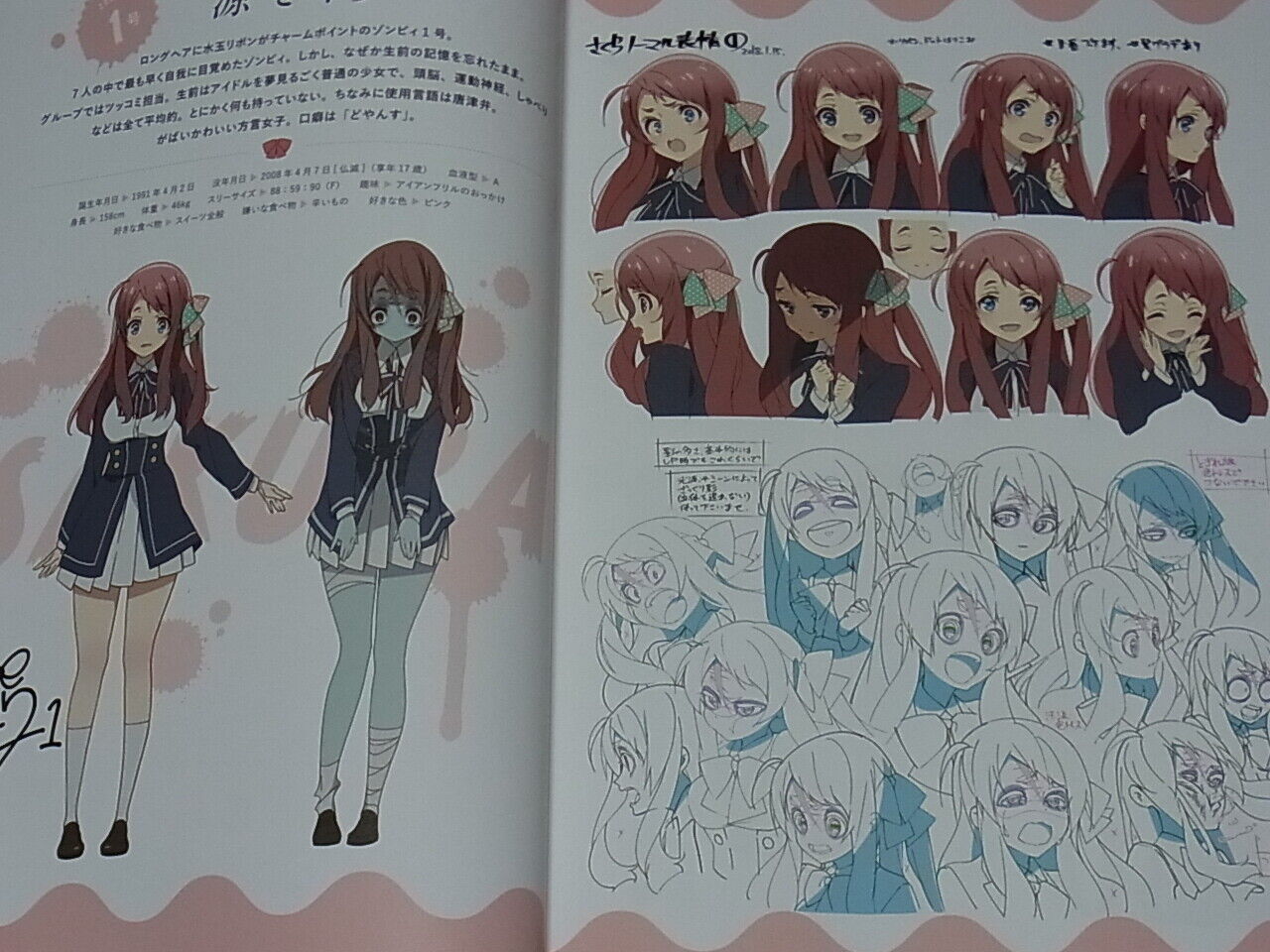 MAPPA ZOMBIE LAND SAGA FIRST FAN BOOK Setting art & Key Frame Arts 208 ...