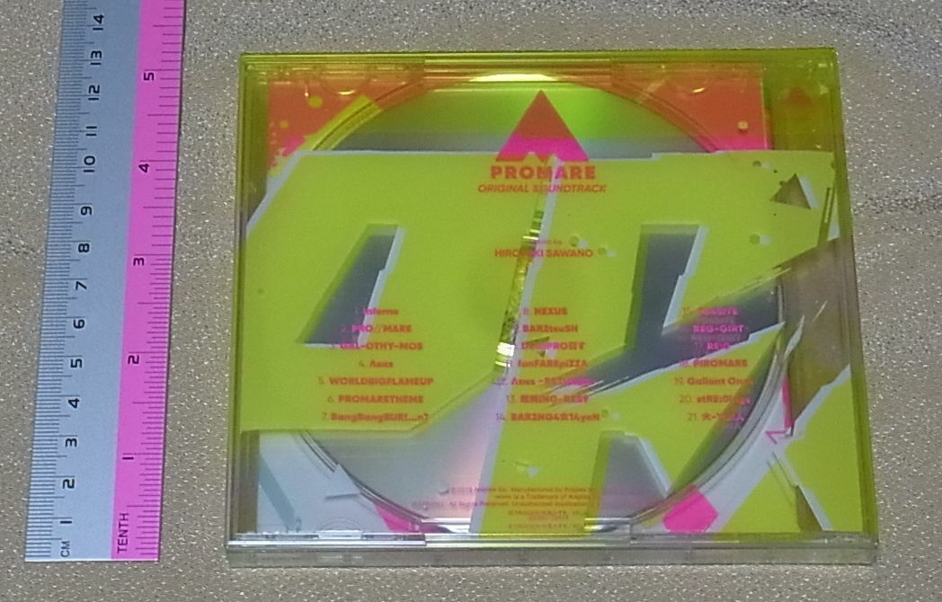 TRIGGER Animation Movie PROMARE ORIGINAL SOUNDTRACK CD – q to Japan