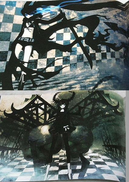 huke Color Art Book BLACK ROCK SHOOTER VISUAL WORKS RARE – q to Japan