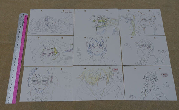 SHAFT Kizumonogatari Mini Printed Key Frame Art Sheet 10 Set A Bakemon ...