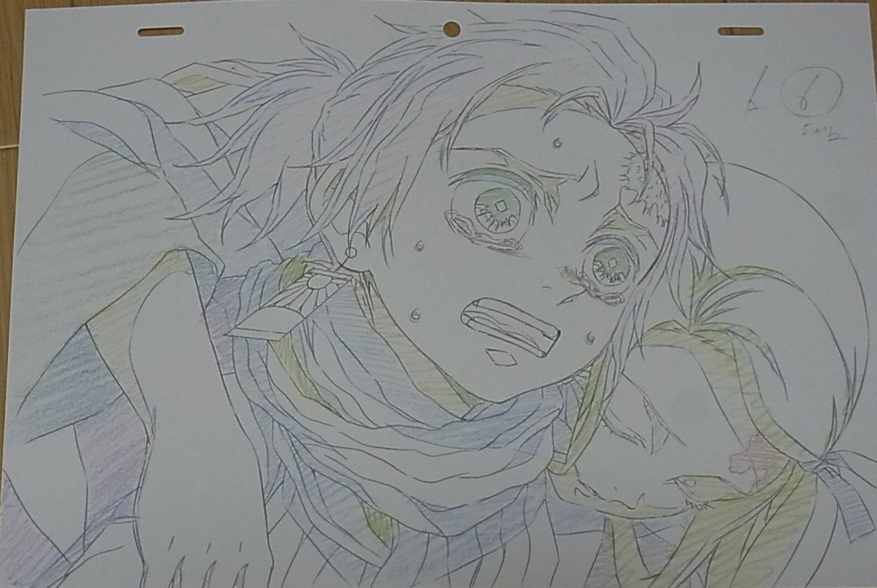 ufotable Kimetsu no Yaiba Demon Slayer Key Frame Art Sheet Tanjiro & N ...