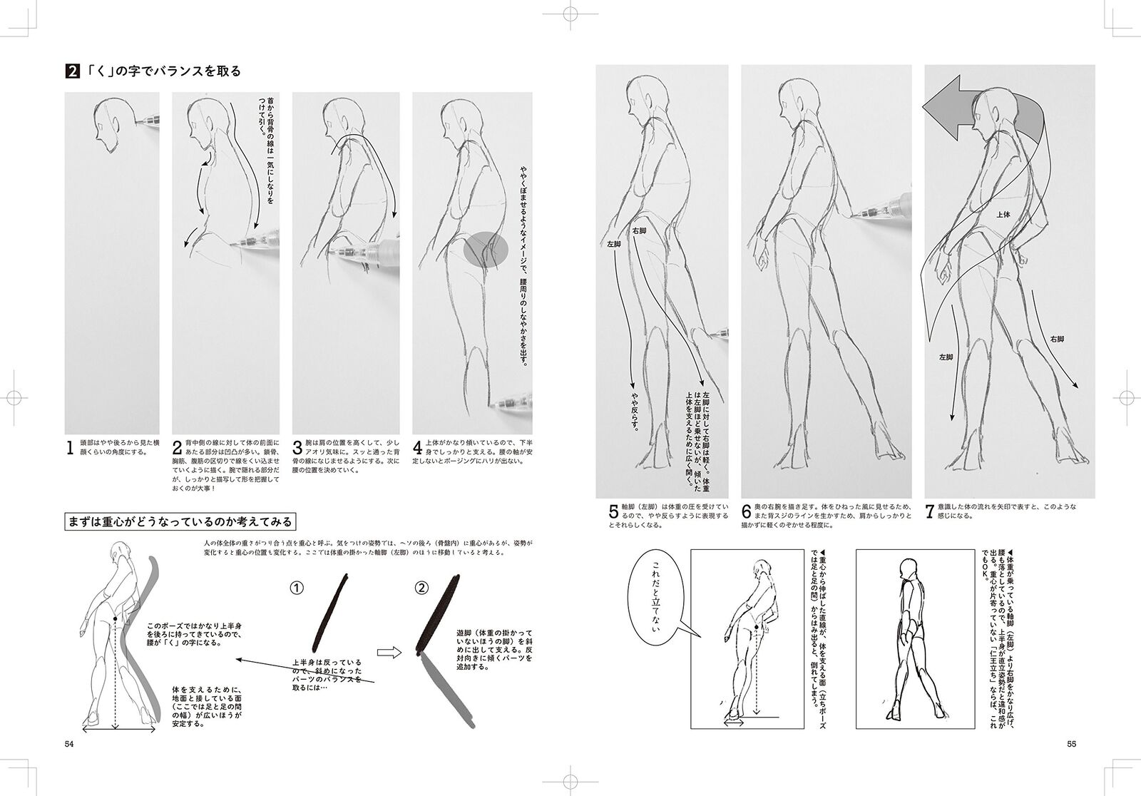 How to draw bold poses Basic movements,various movements and angles – q to Japan