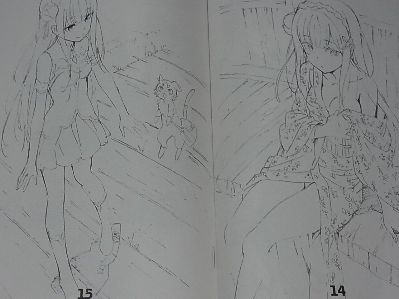 Animation Re Zero Staff Illustration Art Doujinshi Zero Kara hajimaru ...