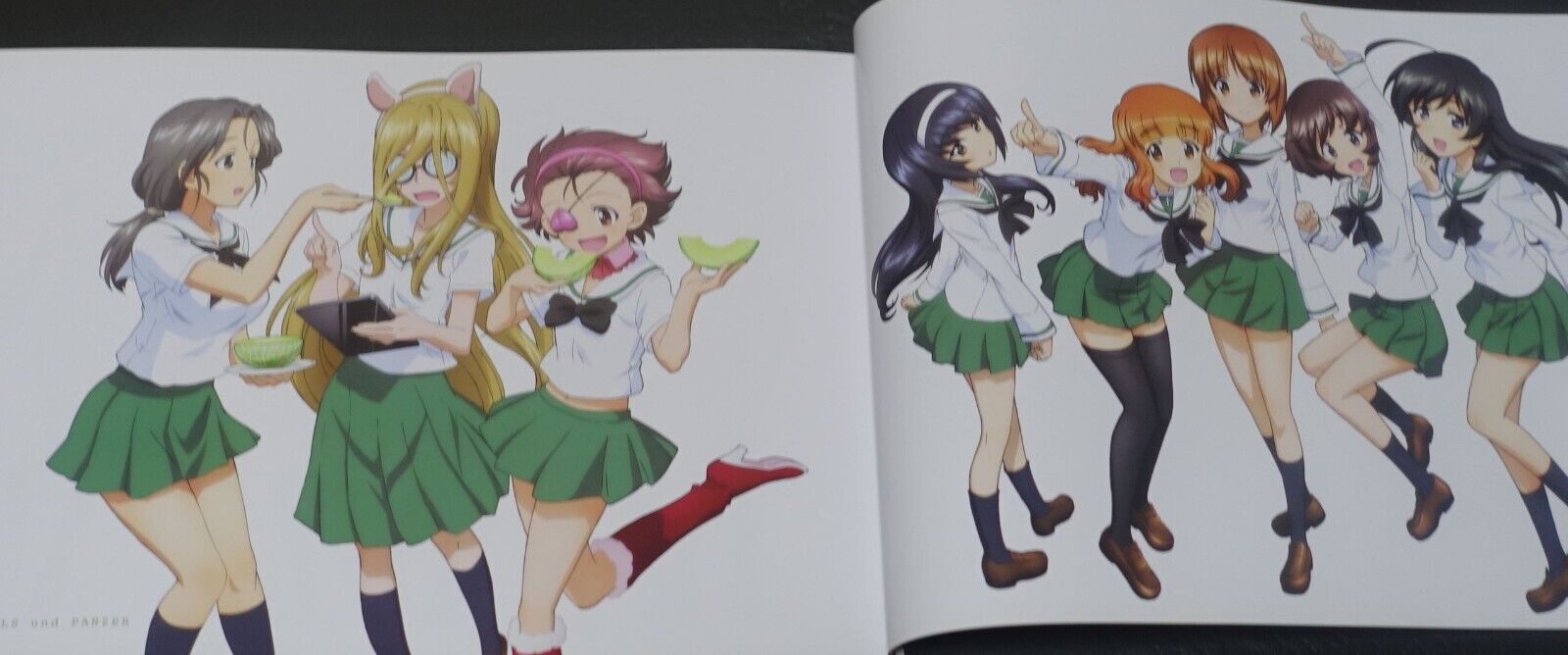 GIRLS und PANZER Characters Official Art Works Sensha-do Shoujo Syashi ...