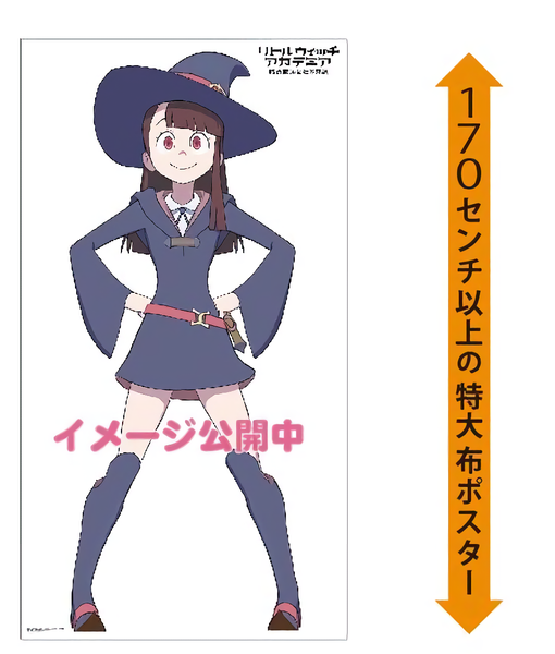 Little Witch Academia Akko Kagari 170cm Life Size Cloth Poster – q to Japan